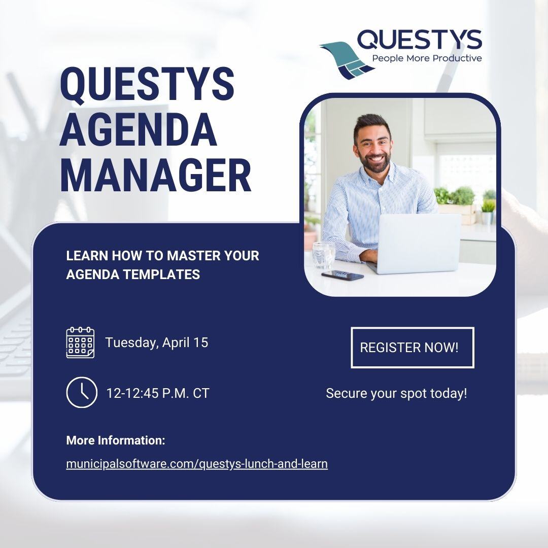Take control of your agenda templates in Questys