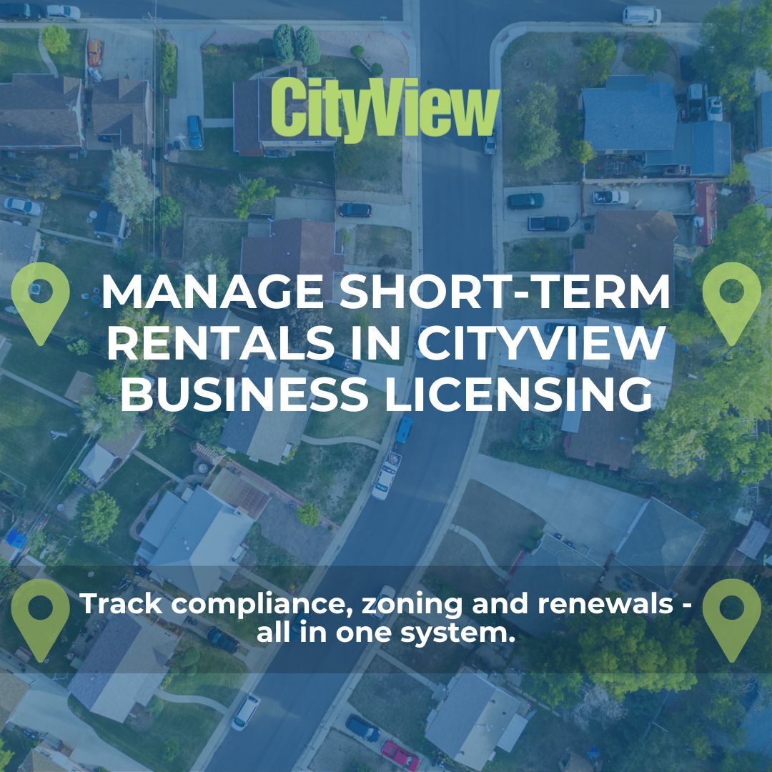 Managing short-term rentals with CityView Business Licensing